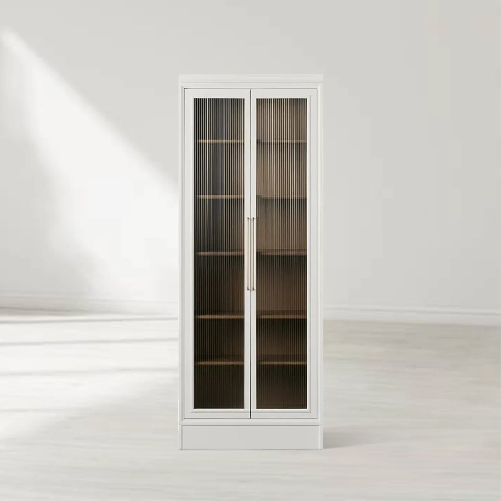 Rowan Modular Tall Reeded Glass Plinth Cabinet – Paphilly Furniture