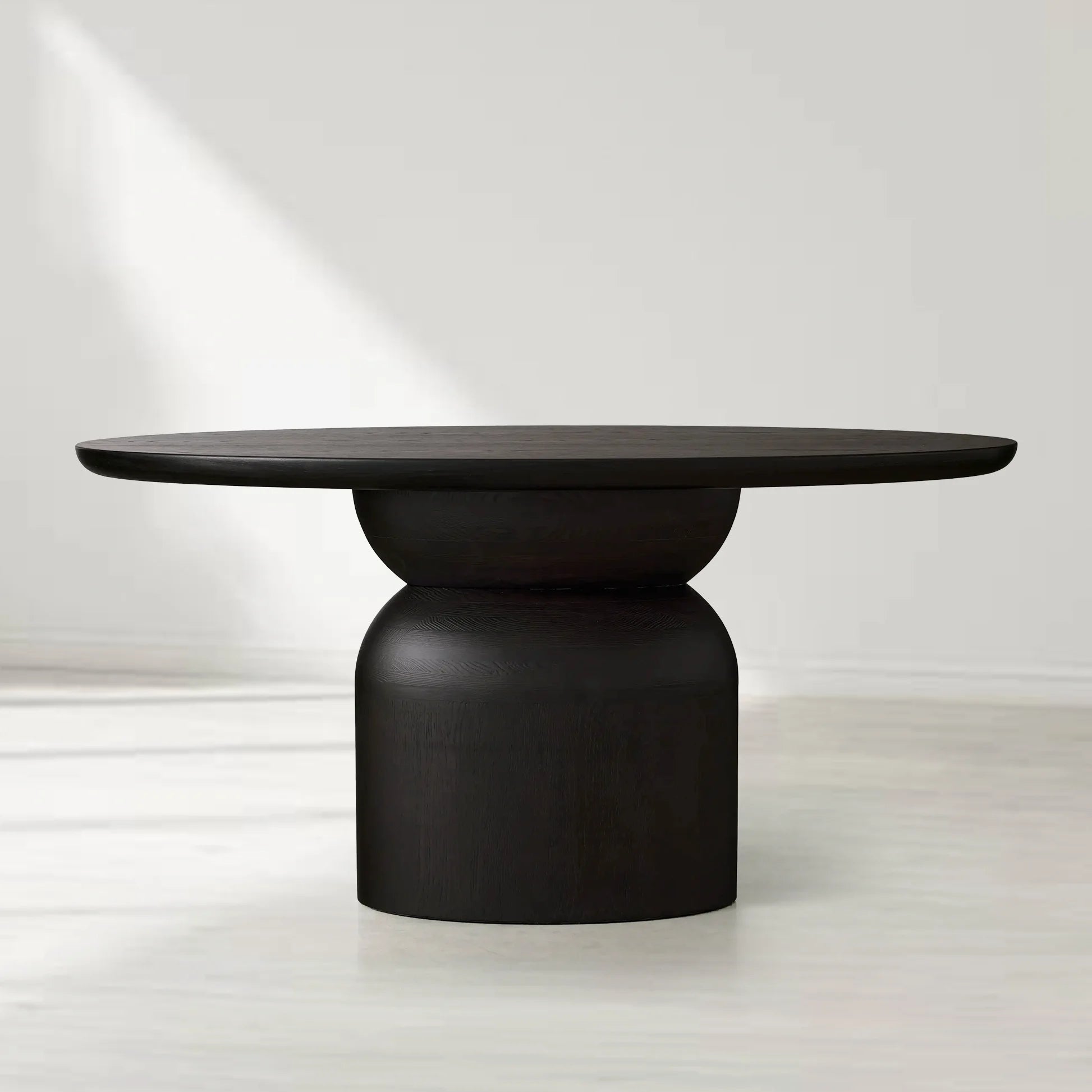 Perth Oval Solid Wood Dining Table with Artisan Crafted Romanian Oak ...